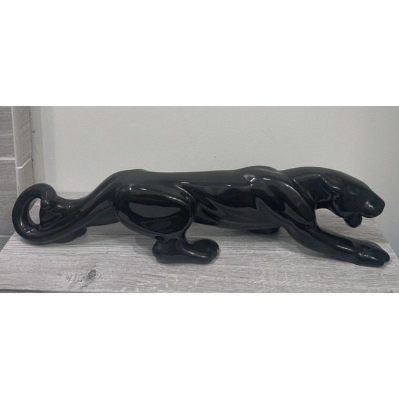 Royal Haeger | Art | Royal Haeger Black Panther Ceramic Sculpture 23 ...